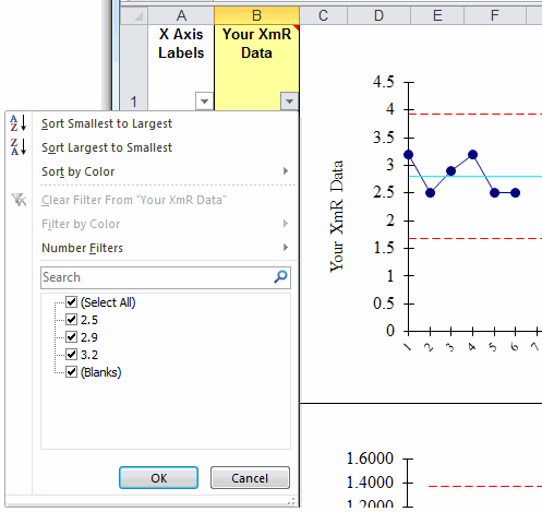 Add Data to Control Charts | QI Macros Makes Adding Data a Snap